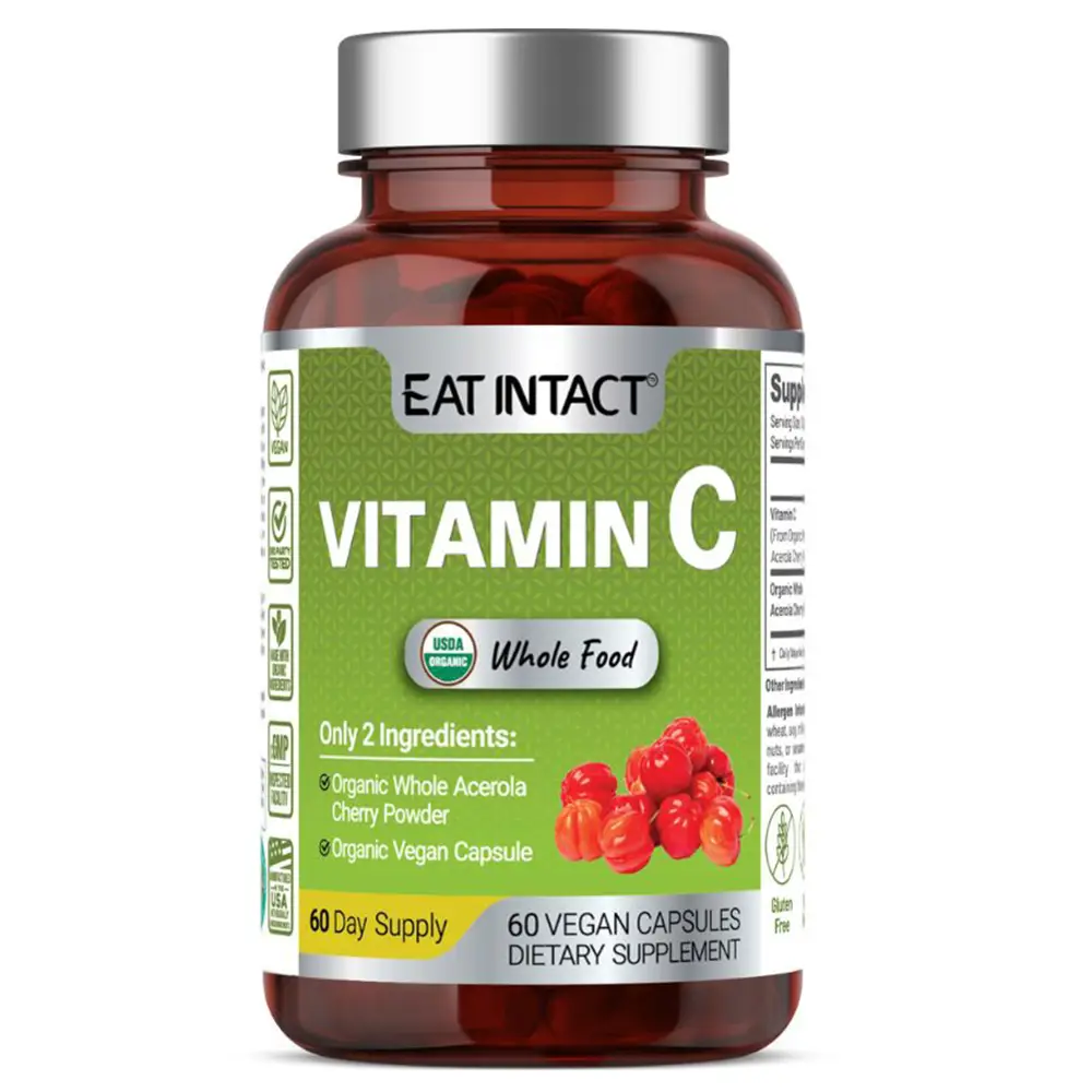 Organic Whole Food Vitamin C – Whole Acerola Fruit | Vegan - Eat Intact